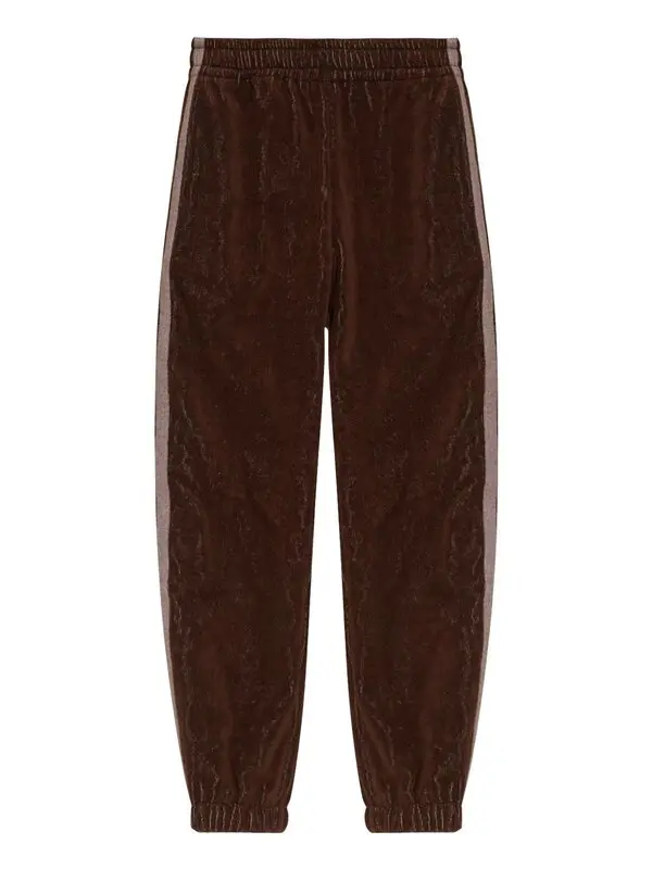 Versace Cotton Terry Trousers - Brown