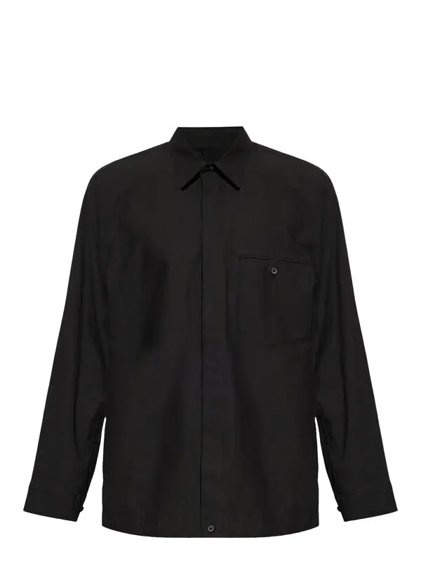 Issey Miyake Shirt With Pocket - Black
