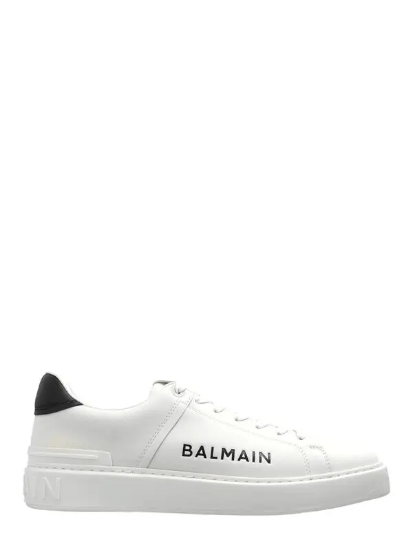 Balmain B-court Leather Sneakers - White