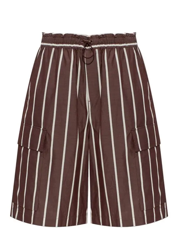 Rag & Bone Striped Pattern Shorts - Brown