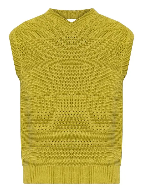 Paul Smith V-neck Knitted Vest - Green