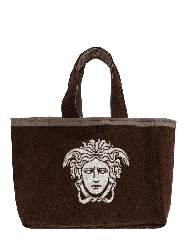 Versace Beach Bag Shopper Type - Brown