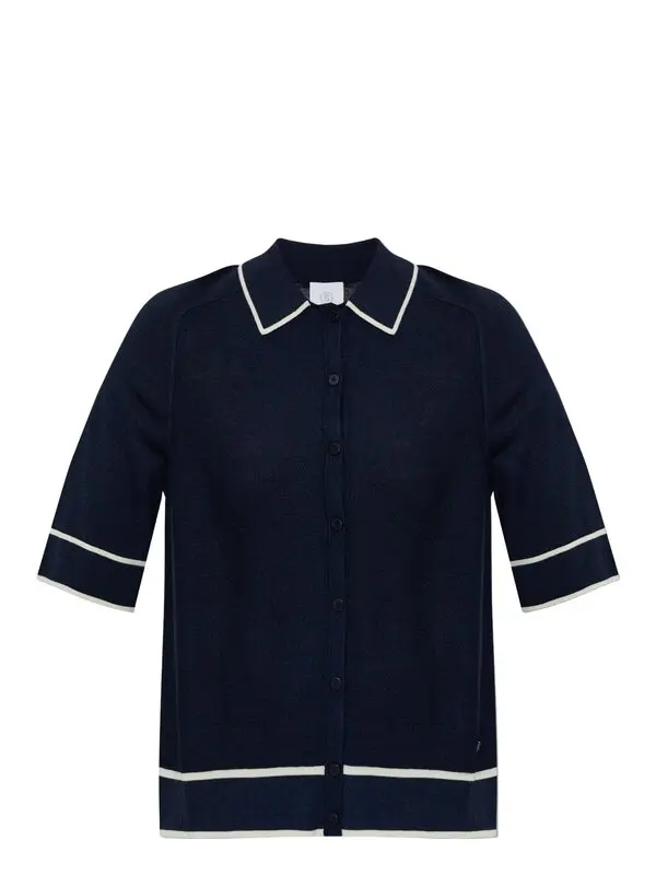 Bogner Silk Cardigan - Navy Blue