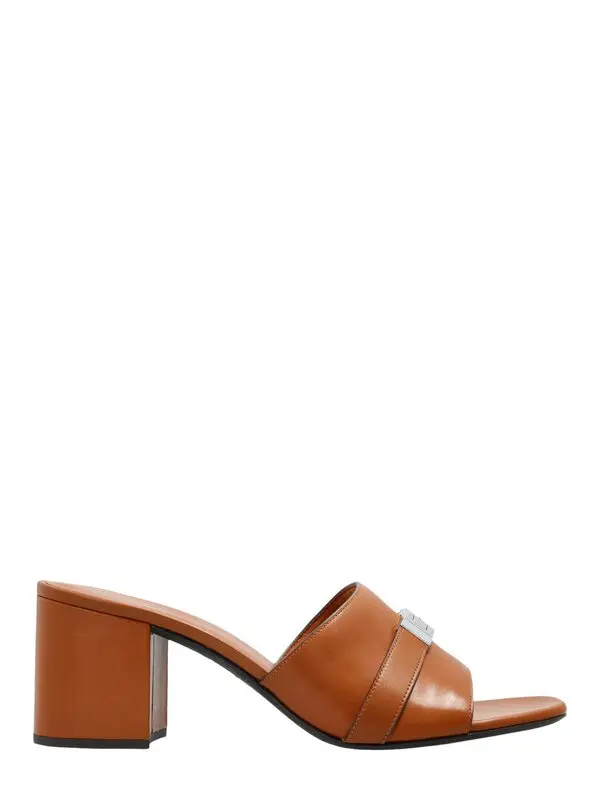 Tory Burch Leelee’ Heeled Mules - Brown