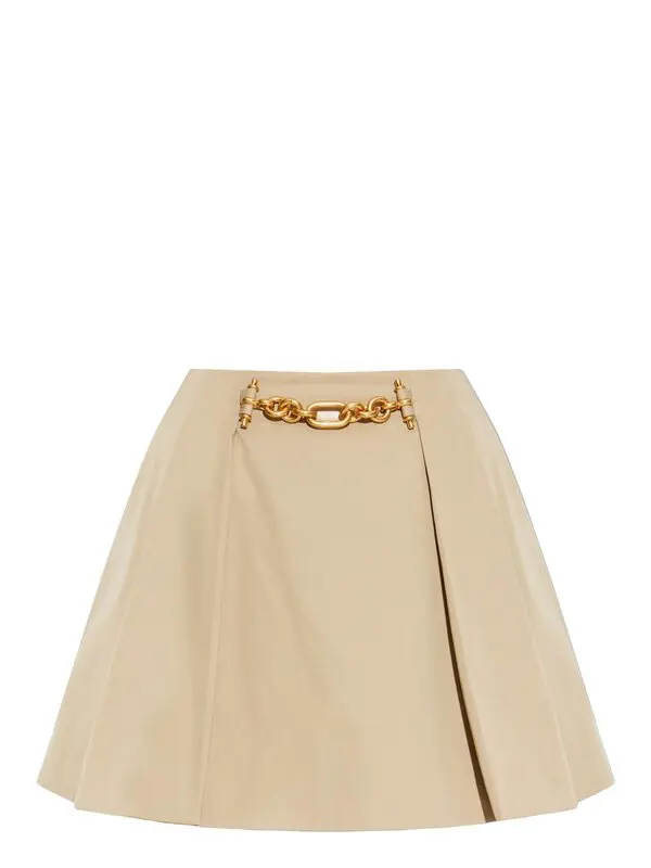 Balmain Short Skirt With Darts - Beige