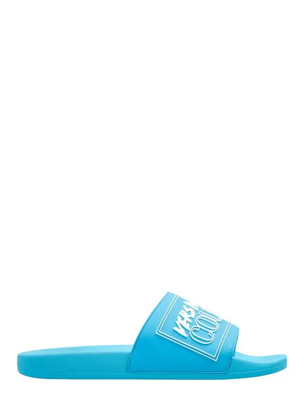 Versace Rubber Slides - Blue