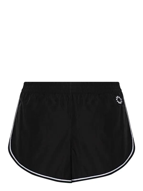 Kenzo Shorts With Logo - Black