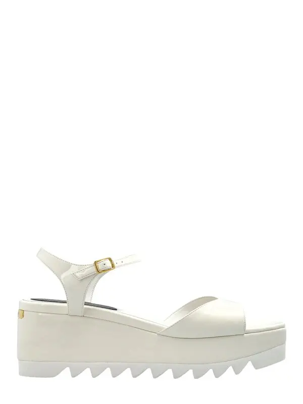 Stella McCartney Elyse Wedge Sandals - White