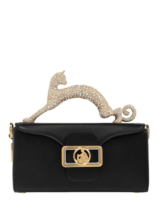 LANVIN Shoulder Bag With Cat Handle - Black