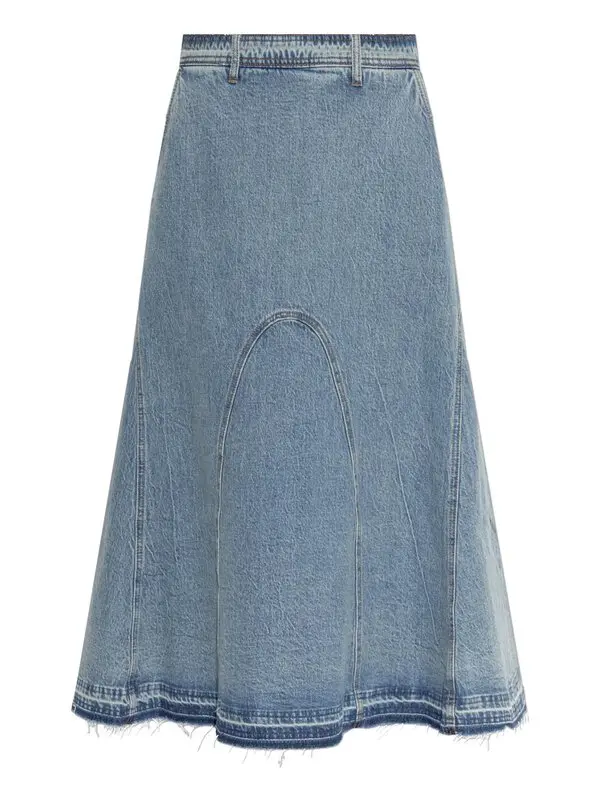 Munthe Braylin Denim Midi Skirt - Blue