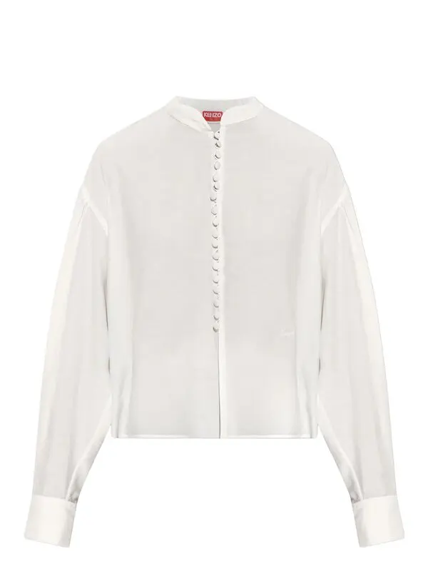 Kenzo Stand-up Collar Shirt - White