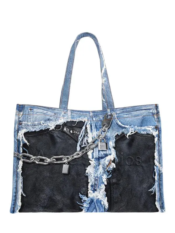 Acne Studios Denim Shopper Bag - Blue