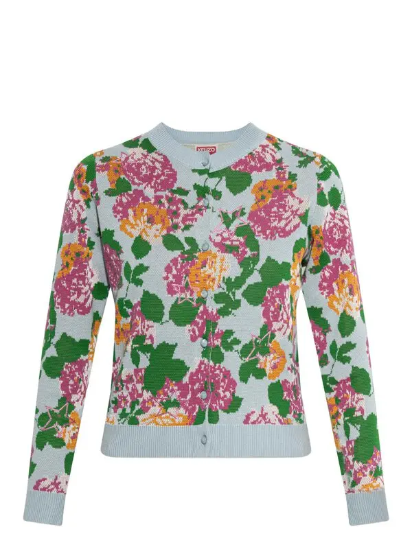 Kenzo Floral Patterned Cardigan - Multicolour