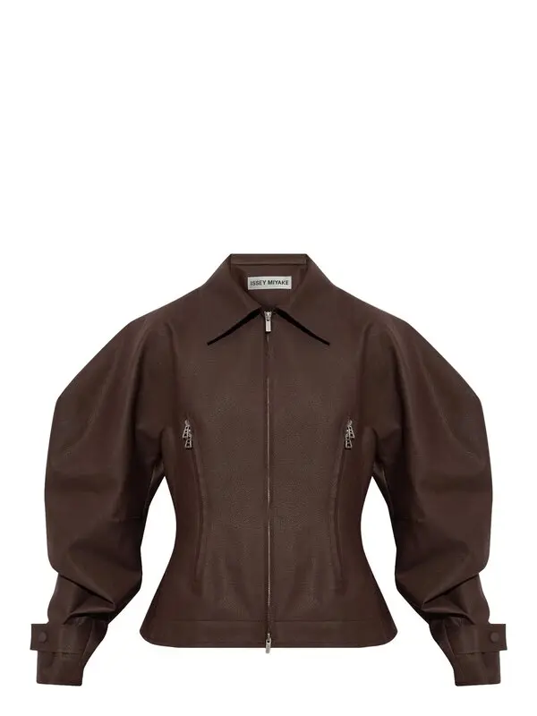 Issey Miyake Jacket With Pockets - Brown