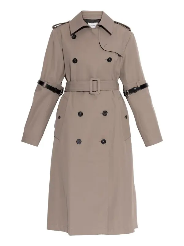 Coperni Belted Trench Coat - Brown