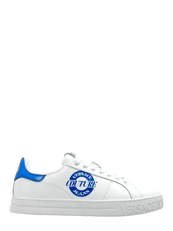 Versace Printed Logo Sneakers - White
