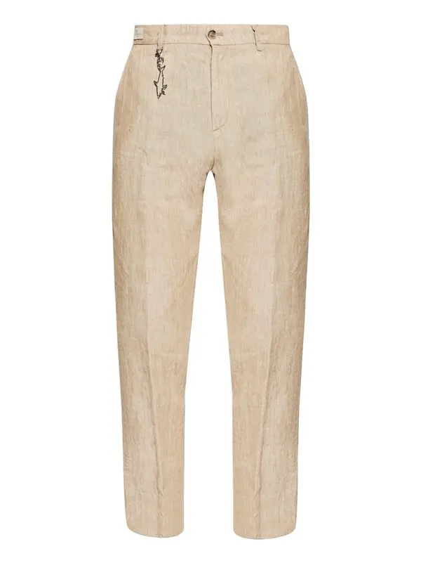 Paul & Shark Linen Trousers - Beige