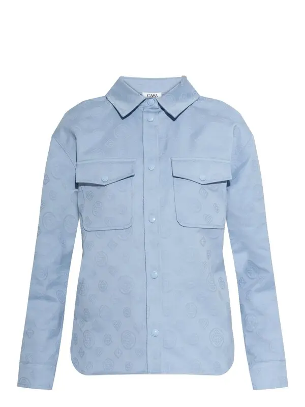 Casablanca Monogram Shirt - Blue