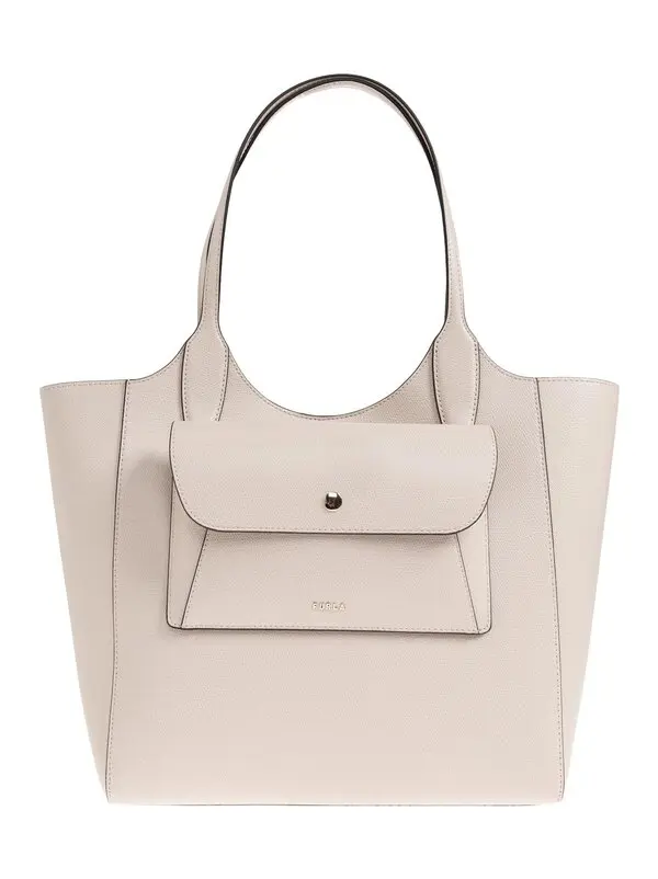 Furla Lea Medium Shopper Bag - Cream