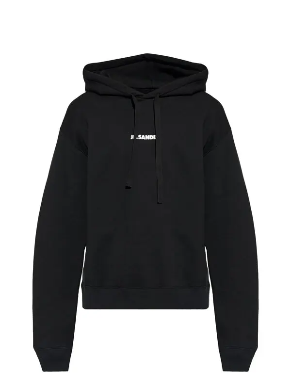 JIL SANDER Oversized Hoodie - Black