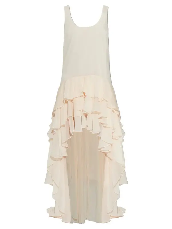 ROTATE BY BIRGER CHRISTENSEN Asymmetric Ruffled Dress - Pink