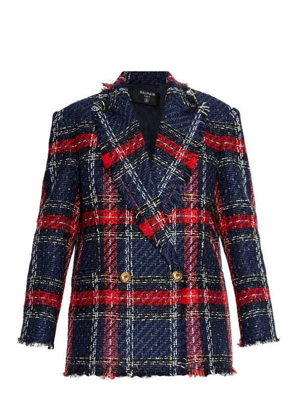Balmain Tweed Blazer With Lurex Thread - Multicolour