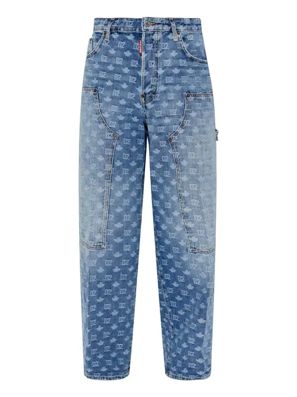Dsquared2 Jeans With Monogram - Blue