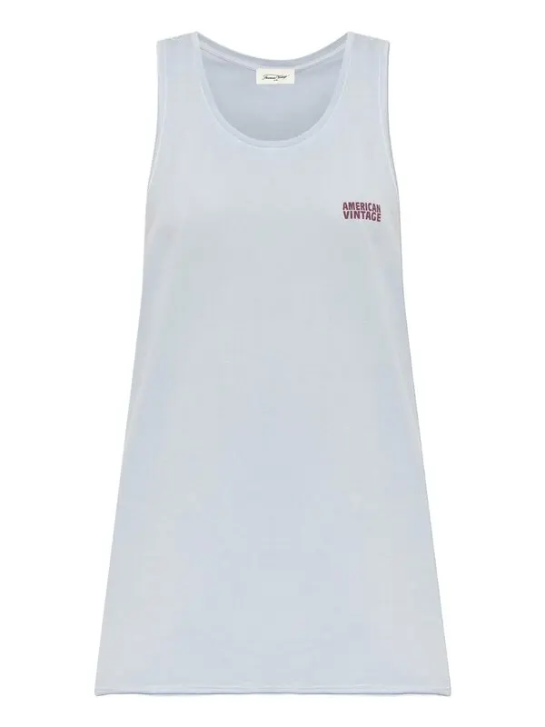 American Vintage Logo Tank Top - Light Blue
