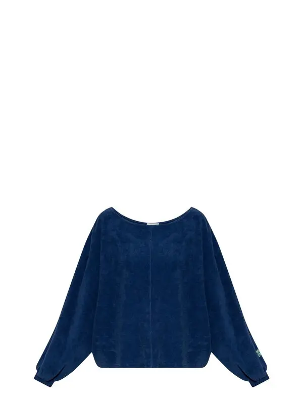 American Vintage Oversized Sweatshirt - Navy Blue