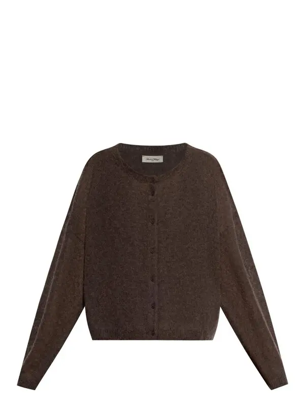 American Vintage Oversized Knit Cardigan - Brown