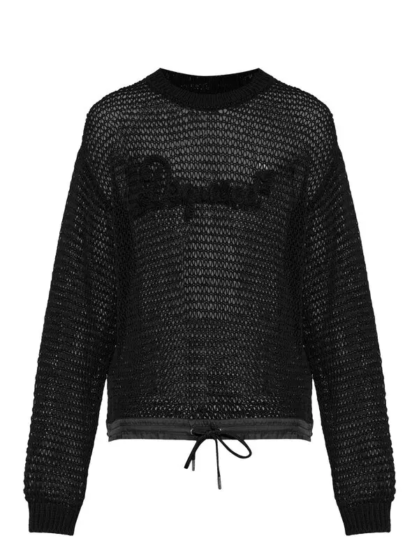 Dsquared2 Openwork Knit Sweater - Black