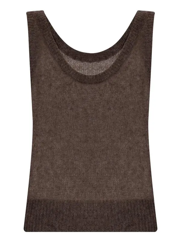 American Vintage Knitted Strappy Top - Brown