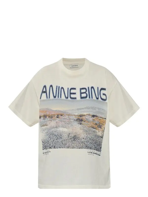ANINE BING Cade T-shirt - Cream