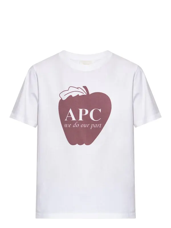 A.p.c. Printed T-shirt - White