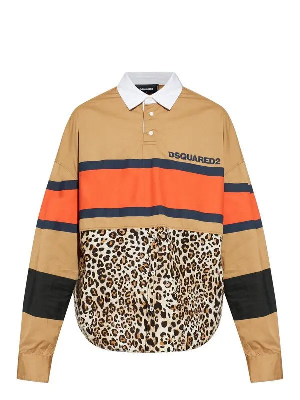 Dsquared2 Polo Made From Combined Materials - Multicolour