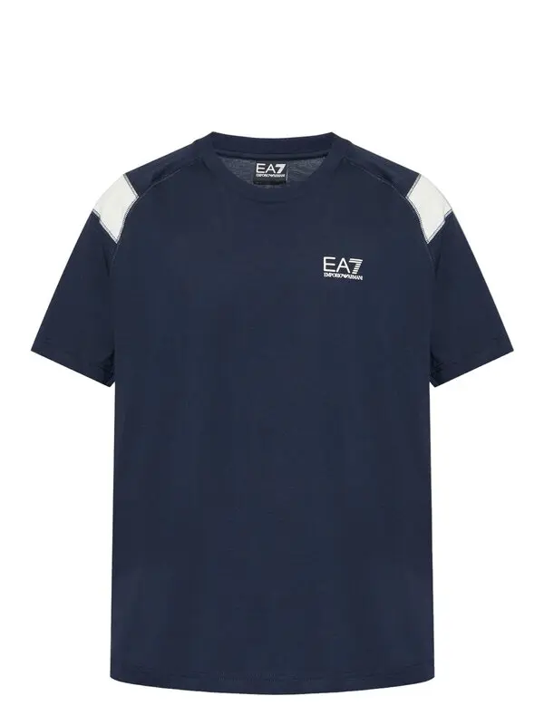EA7 T-shirt With Printed Logo - Navy Blue