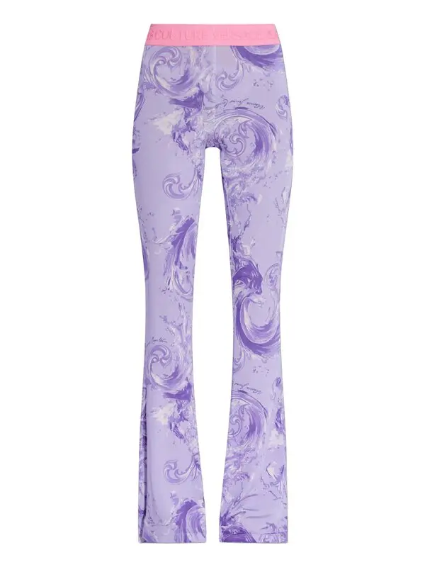 Versace Flared-leg Trousers - Purple