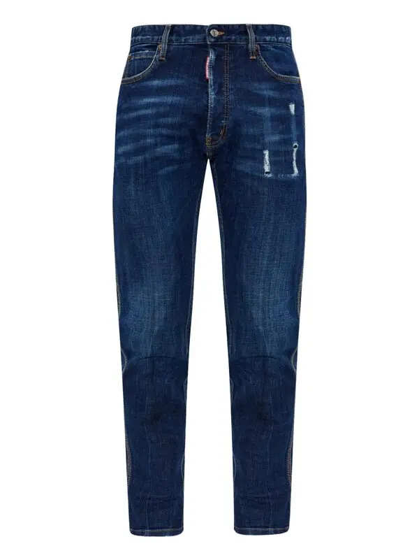 Dsquared2 Mini Front Teddy’ Jeans - Navy Blue