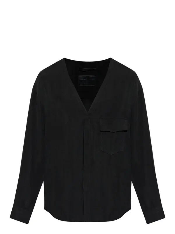 Giorgio Armani Shirt With Pocket - Black