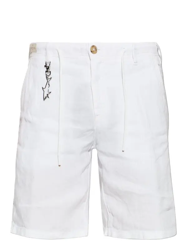 Paul & Shark Linen Shorts - White