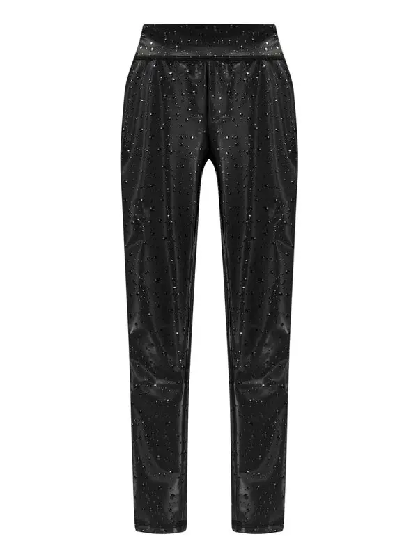 Versace Leggings With Water Drop Print - Black