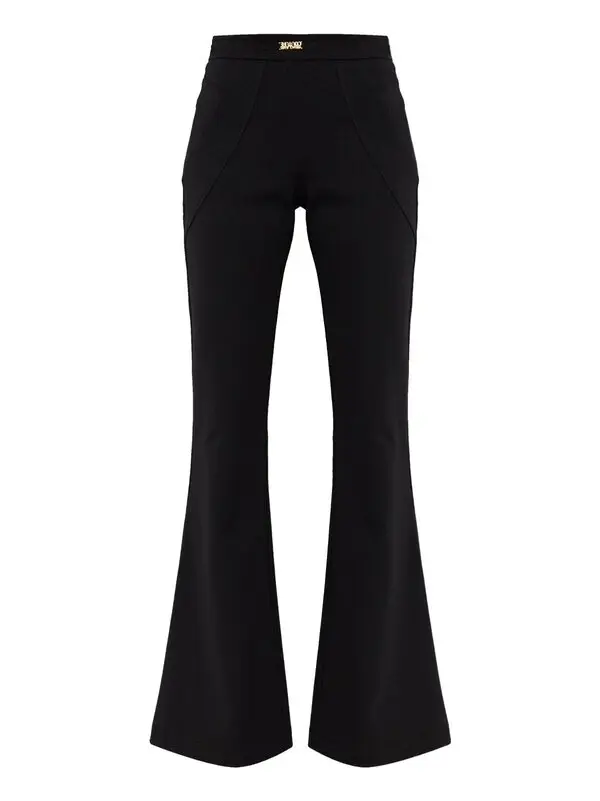 Versace Flared Leg Trousers - Black