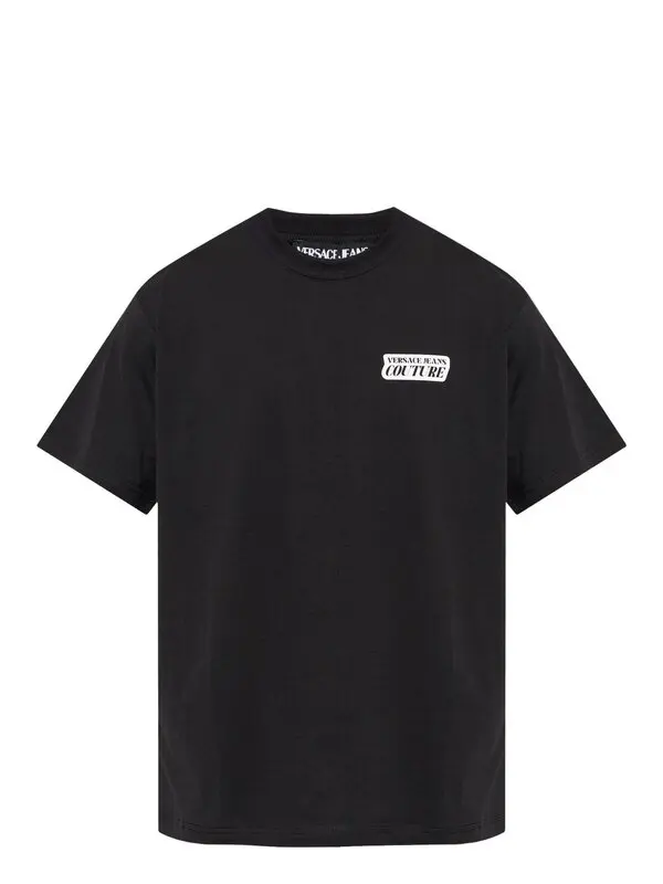 Versace T-shirt With Logo - Black