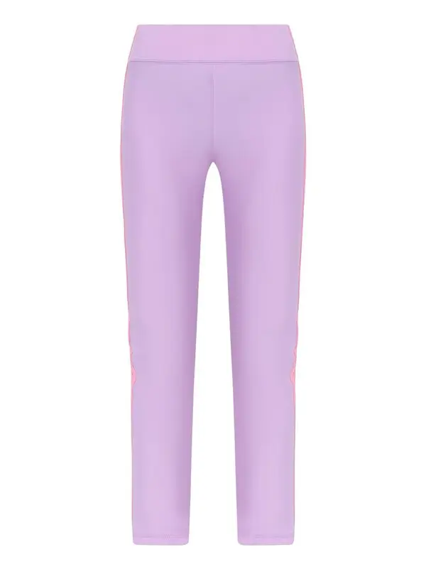 Versace Leggings With Side Stripes - Purple