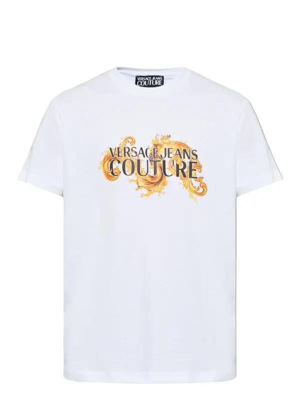 Versace T-shirt With Print - White