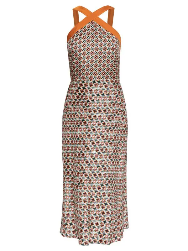 Paul Smith Patterned Off-shoulder Midi Dress - Multicolour