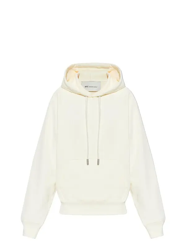 Ami Relaxed-fit Hoodie - Cream