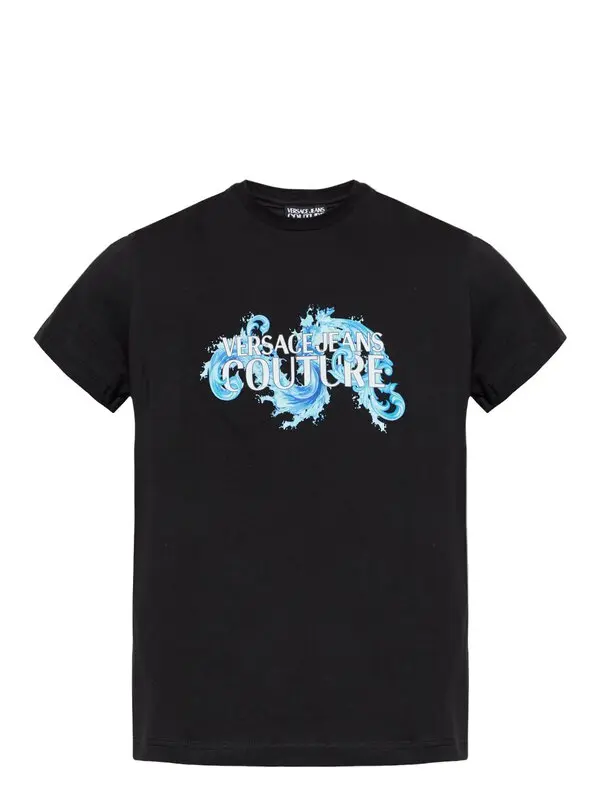 Versace T-shirt With Print - Black