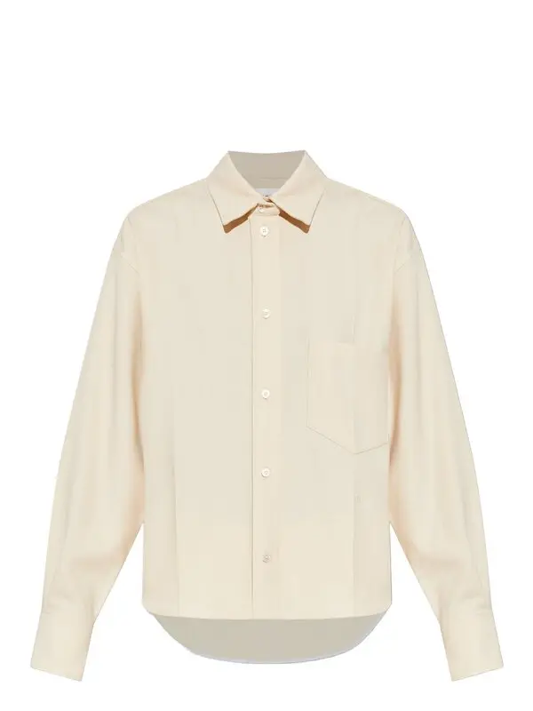 Victoria Beckham Collared Shirt With Pocket - Cream