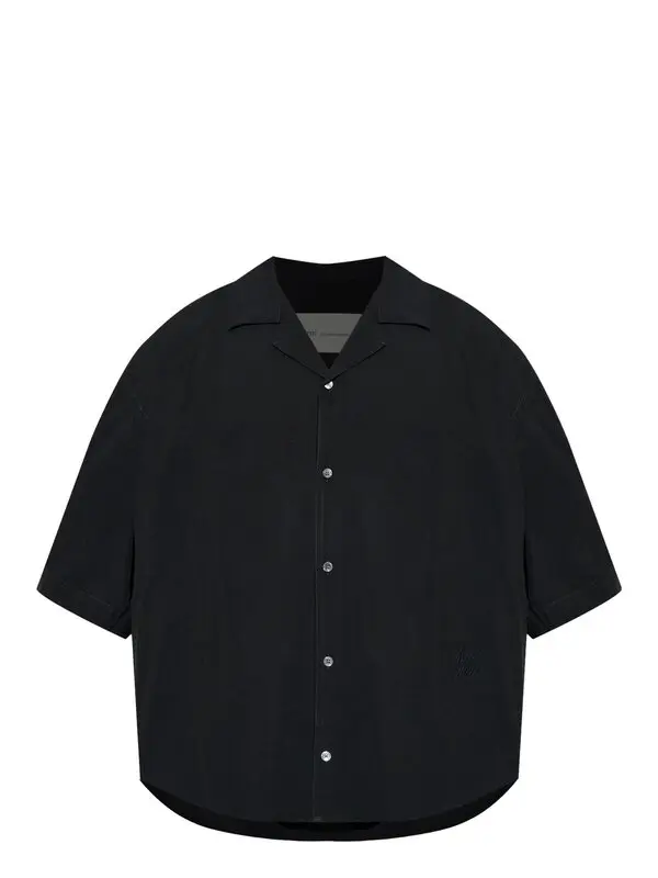 Ami Asymmetrical Cut Shirt - Black